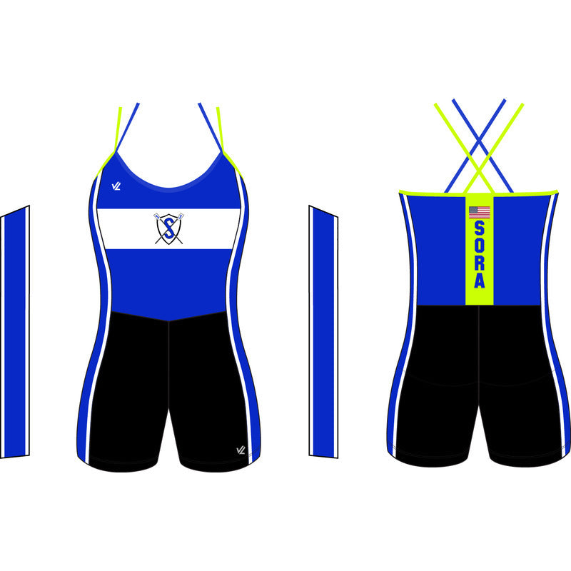 Women's Tangle Unisuit With Liner And Vertical 2" Stripe - SOUTH ORLAN ...