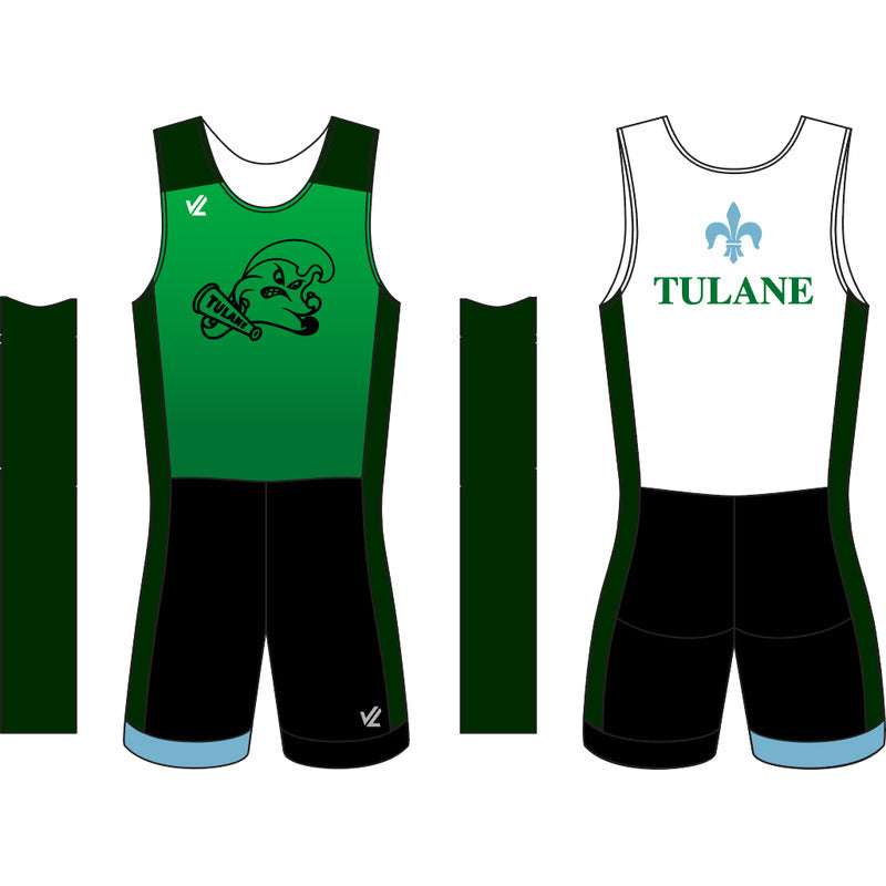 Men's Classic Unisuit with Ringer and Vertical 3" Stripe - TULANE UNIV ...