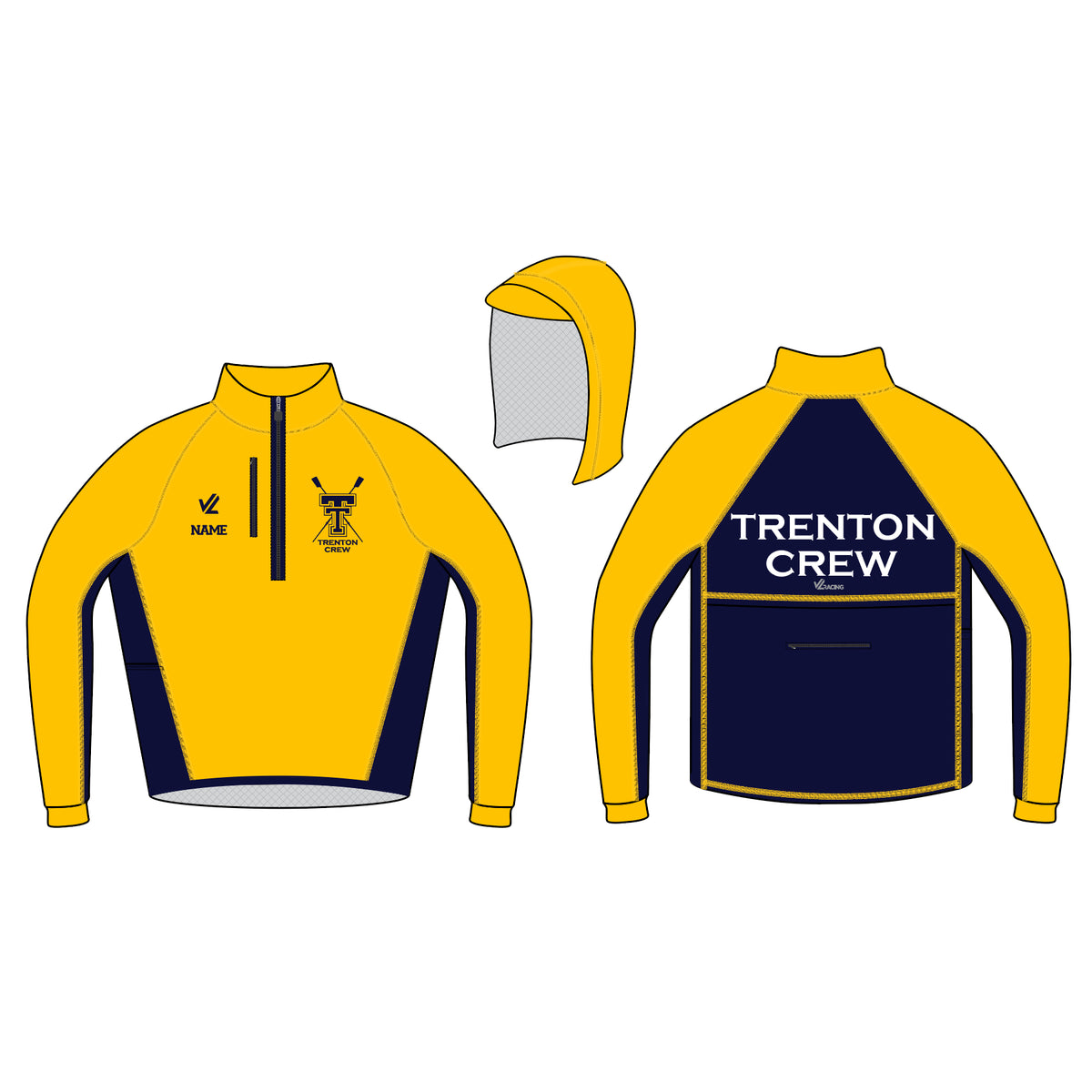 Unisex Classic Sequel Rower Midweight Jacket - TRENTON HIGH SCHOOL CRE ...