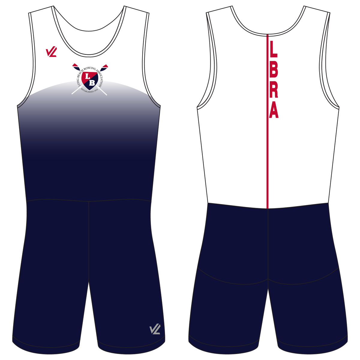 Men's Gradient Classic Unisuit - LONG BEACH ROWING ASSOCIATION – JL Rowing