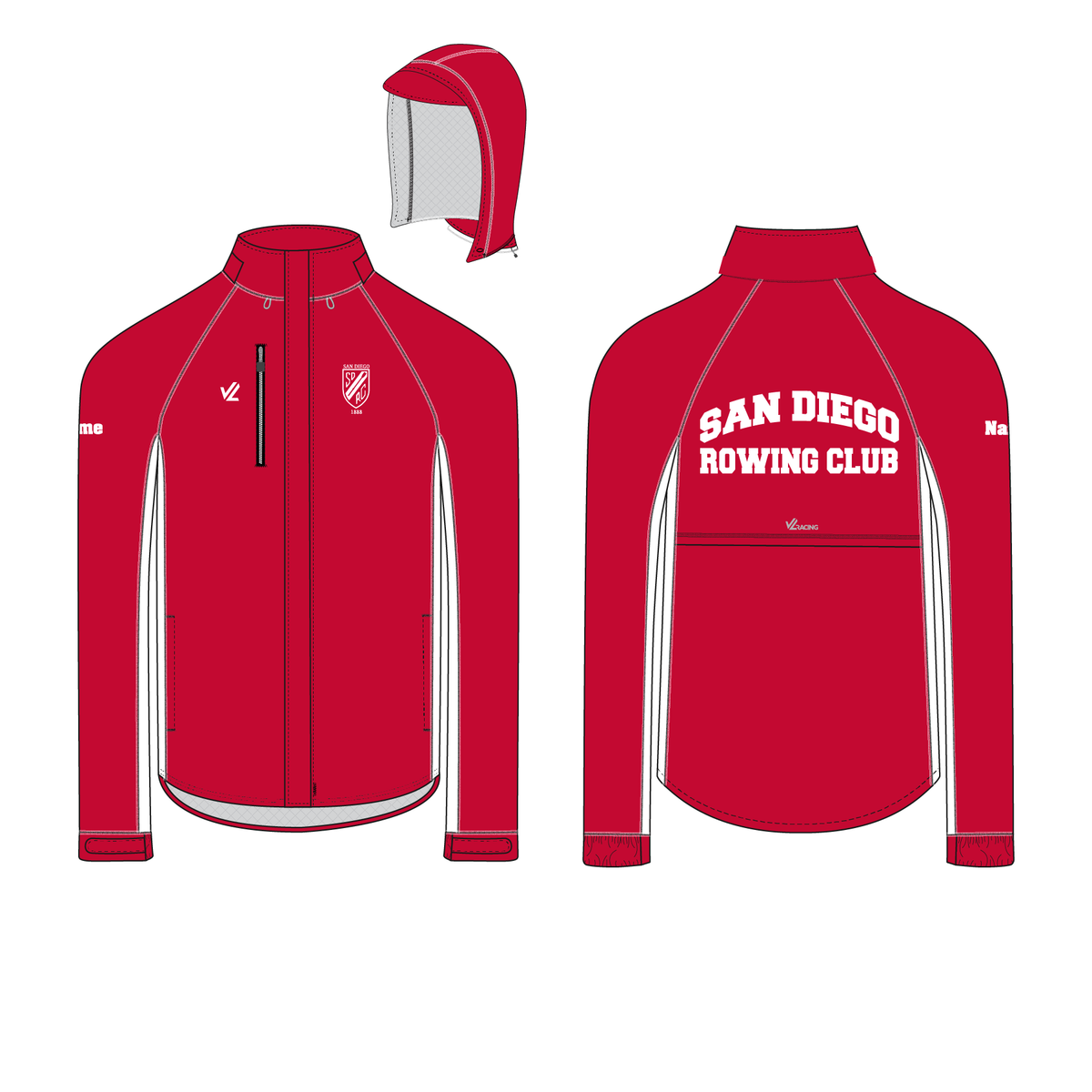 Men's Waterproof Seam-Sealed Regatta Jacket Midweight With Roster Name ...